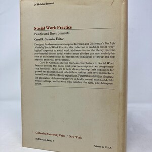 The Life Model of Social Work Practice by Carel B. Germain and Alex ...
