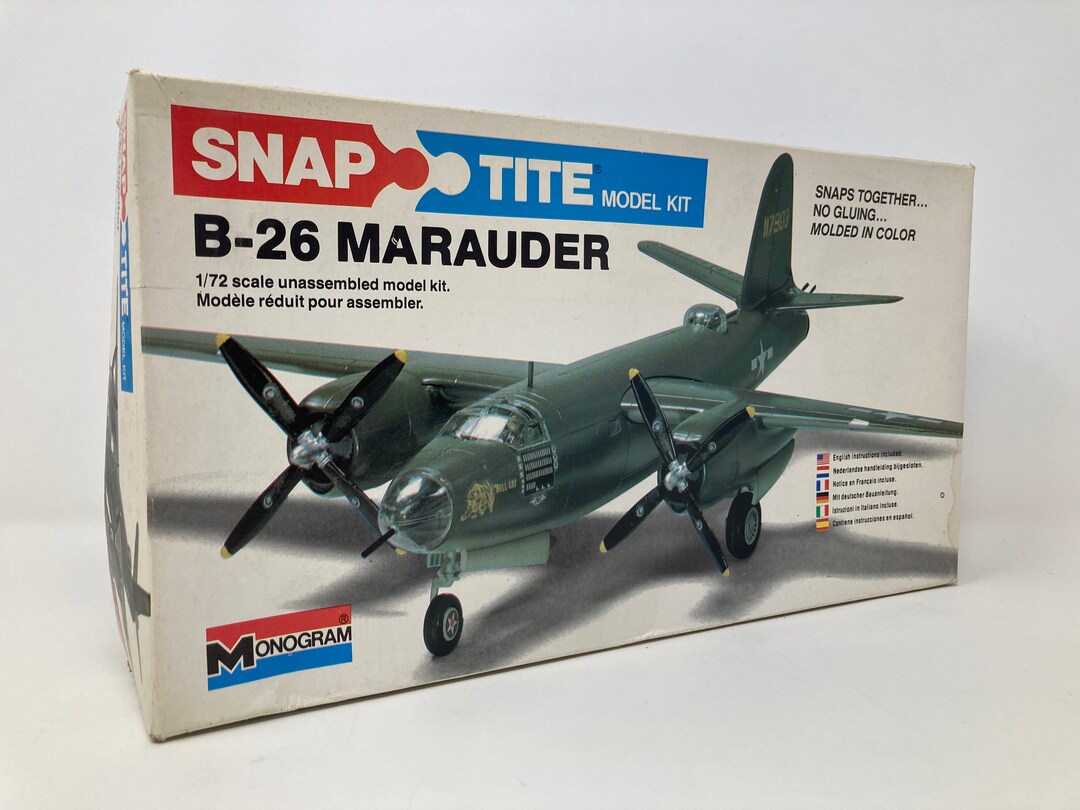 Monogram B-26 Marauder 1/72 Scale Model Kit New in Box 144470 - Etsy