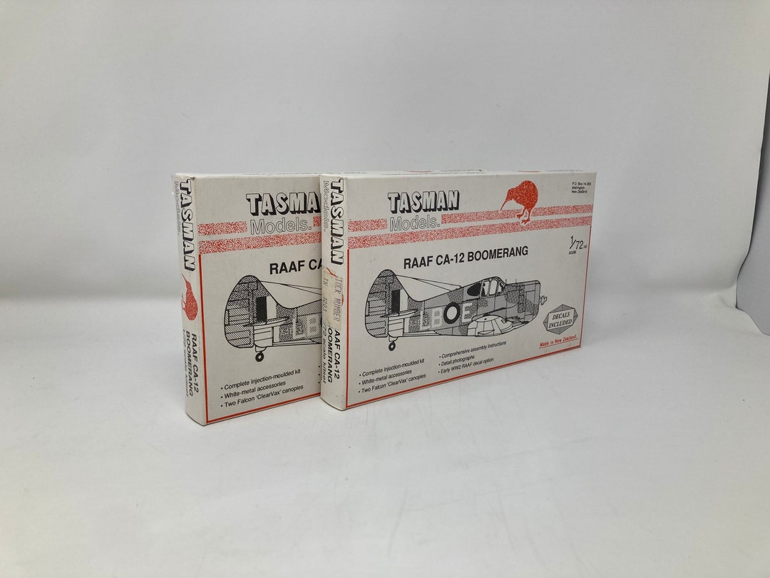 Set of 2 Tasman Models RAAF CA-12 Boomerang 1/72 Scale Model Kits ...