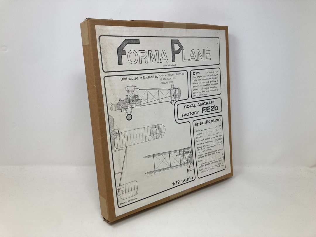 Forma Plane Royal Aircraft Factory F.E 2b 1/72 Scale Model Kit New in ...