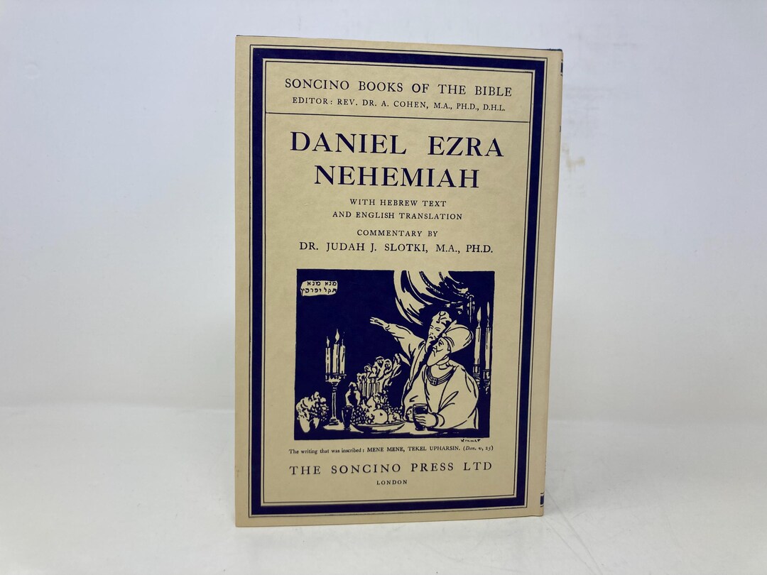 Daniel Ezra Nehemiah by Dr. Judah J. Slotki HC Hardcover 1st First LN ...