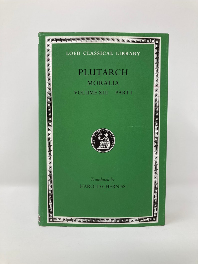 Loeb Classical Library Plutarch: Moralia Volume XIII Part 1. - Etsy
