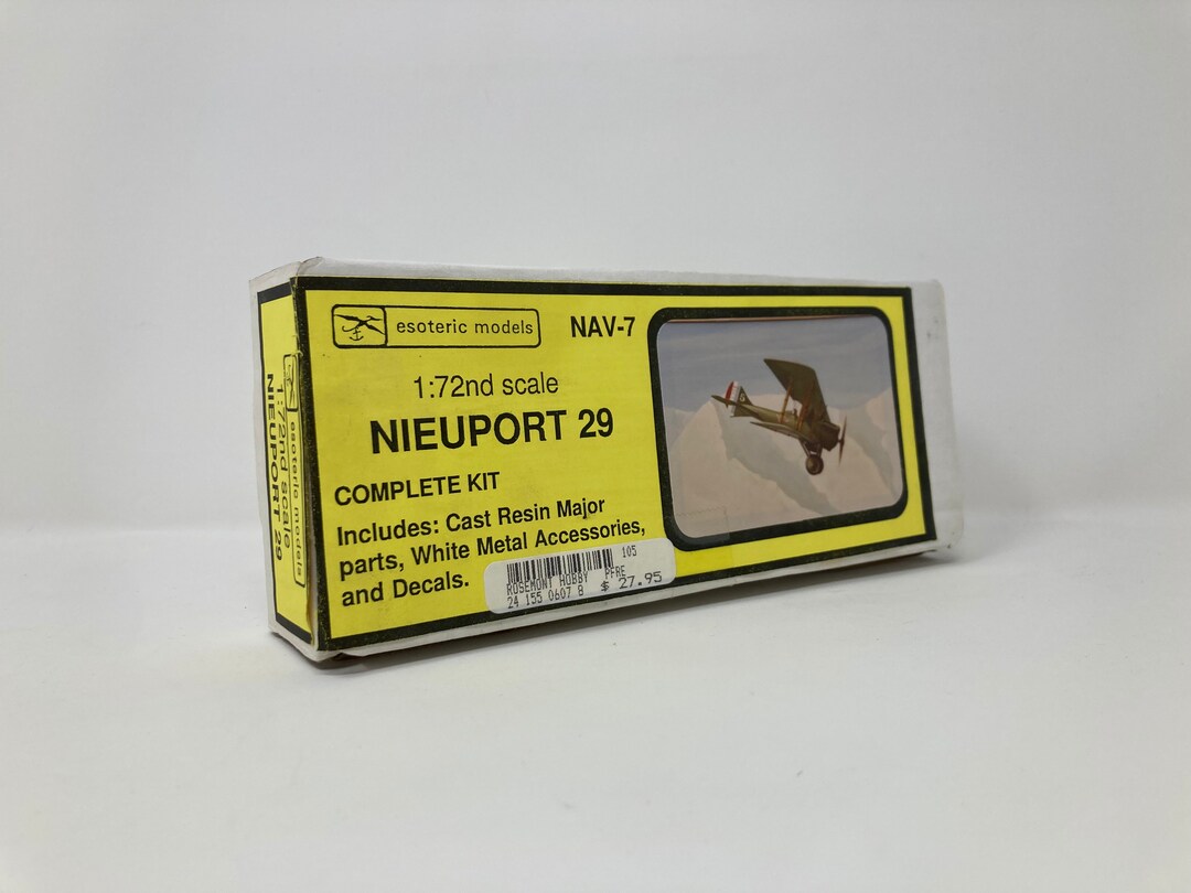 Esoteric Models Nieuport 29 1/72 Scale Model Kit New in Box 131923 - Etsy
