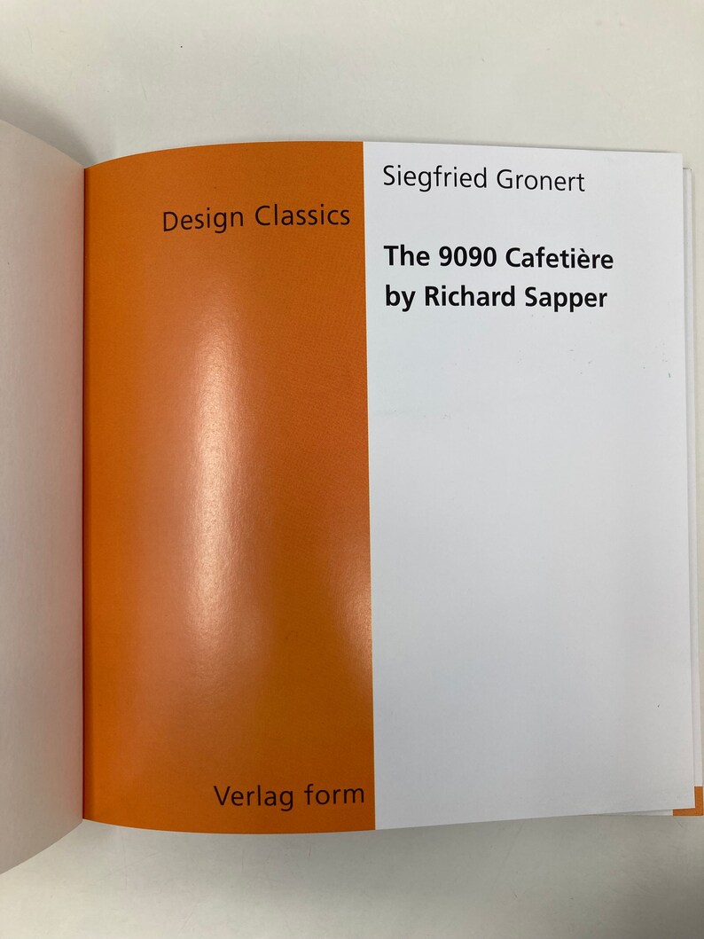 The 9090 Cafetiere: by Richard Sapper (the Design Classics Series) by ...