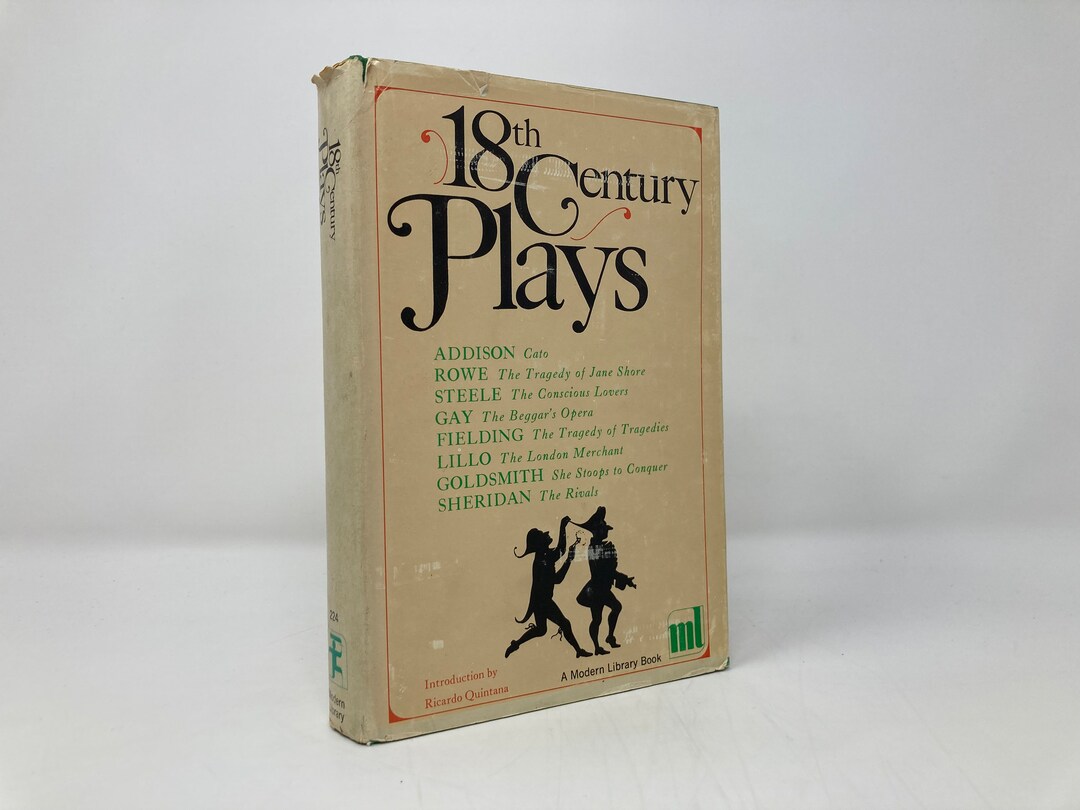 18th Century Plays Published by Modern Library HC Hardcover 1st Thus VG ...