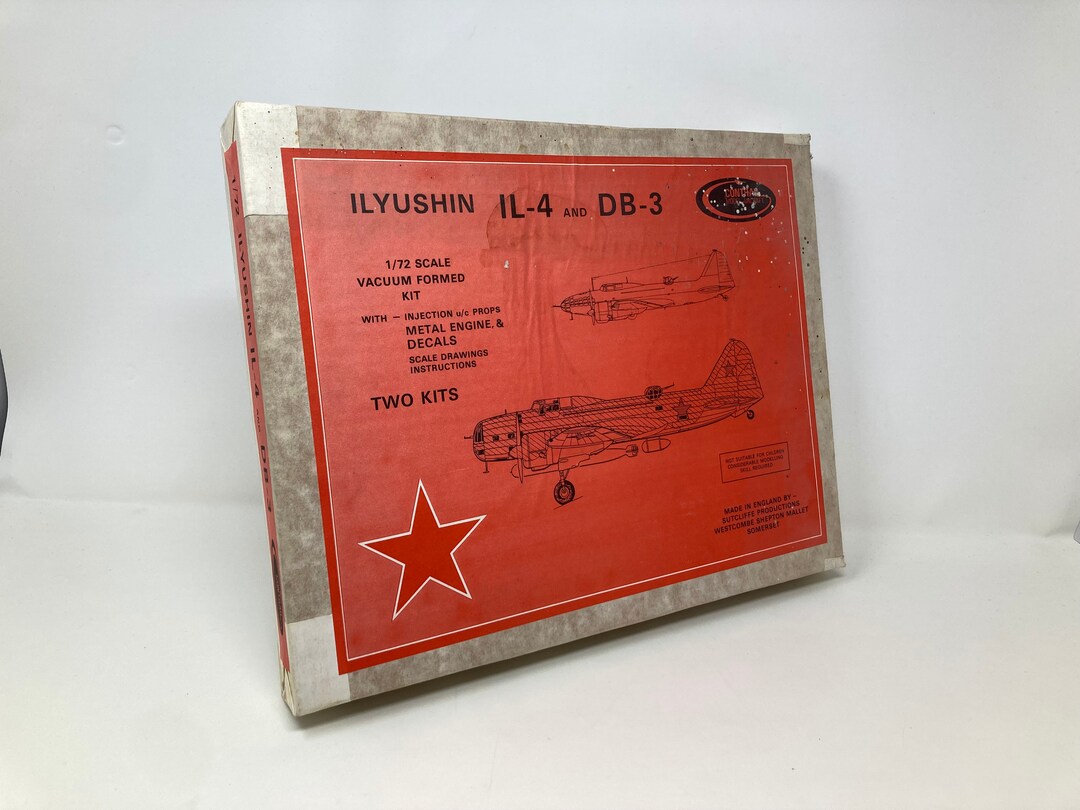 Contrail Ilyushin Il-4 and Db-3 Vac Formed 1/72 Scale Model Kits New in ...