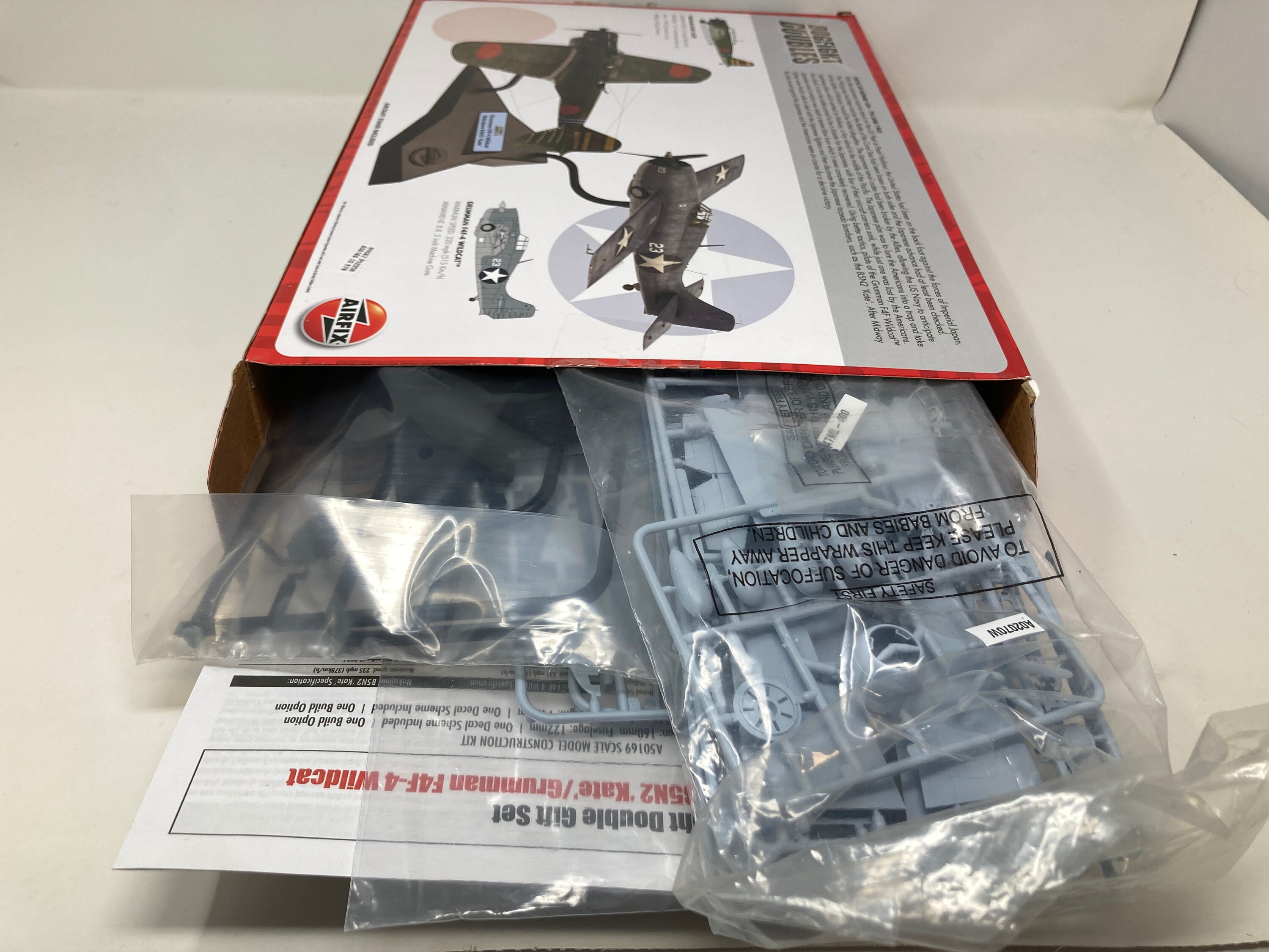 Airfix Dogfight Doubles Nakajima B5N2 kate Grumman F4F-4 Wildcat 1/72 143088 - Etsy