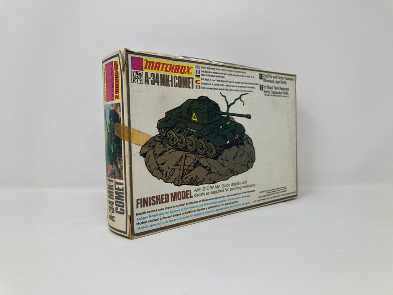 Matchbox A-34 MK-I Comet 1/72 Scale Model Kit New in Box 131437 - Etsy