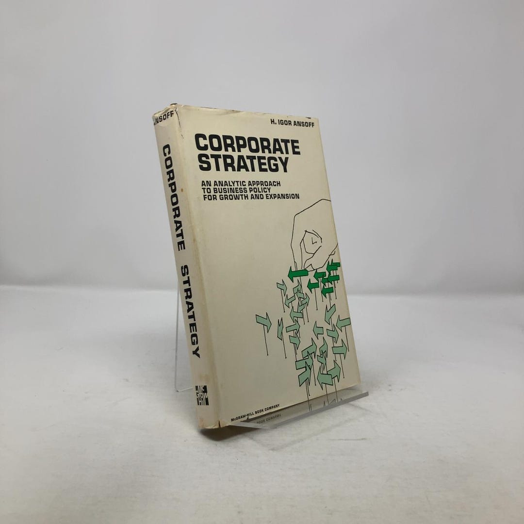 Corporate Strategy by H. Igor Ansoff HC First Edition Hardcover Very ...