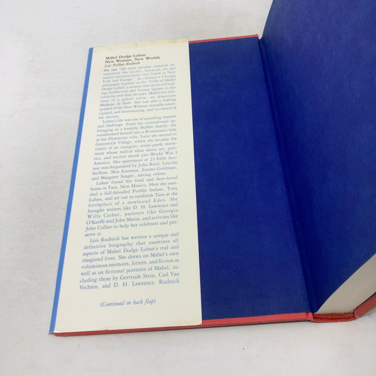 Mabel Dodge Luhan by Lois Palken Rudnick HC First Edition Hardcover ...