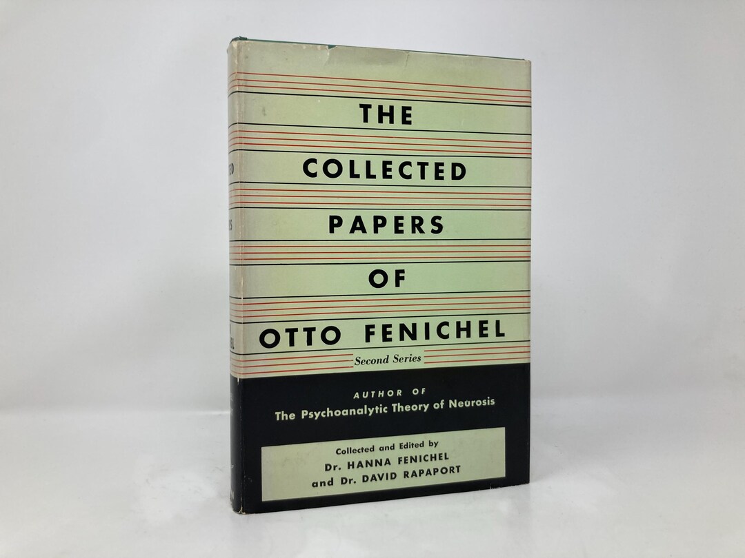The Collected Papers of Otto Fenichel HC Hardcover 1st First VG Very ...