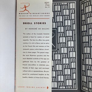 Droll Stories (modern Library 193) by Honore De Balzac Hardcover HC ...