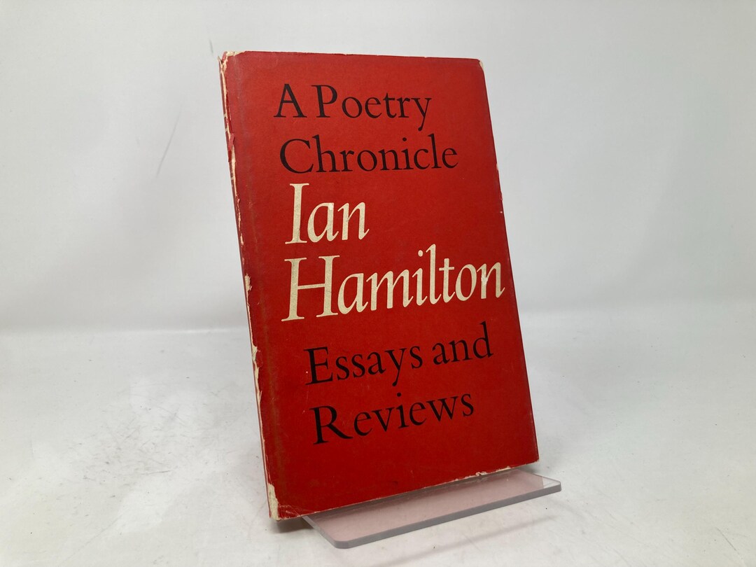 A Poetry Chronicle by Ian Hamilton HC Hardcover First 1st Very Good ...