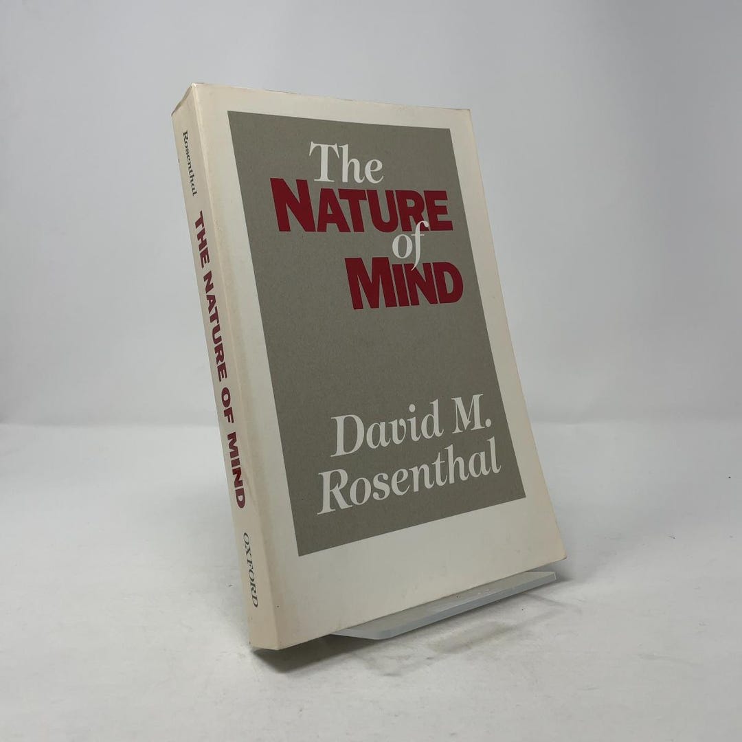 The Nature of Mind by David M. Rosenthal PB First Thus Paperback Like ...
