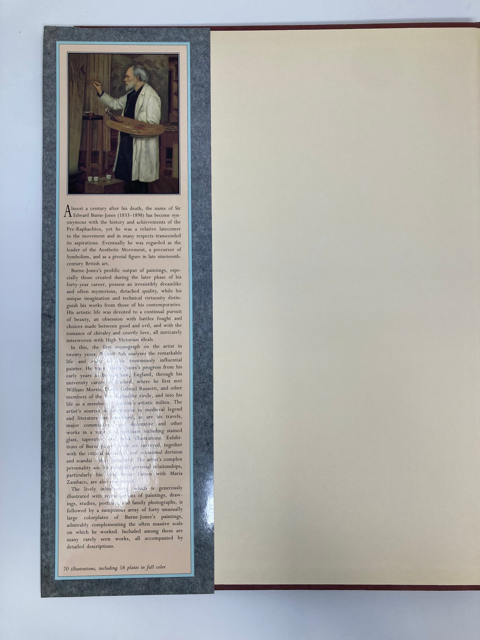 Sir Edward Burne Jones by Russell Ash HC First 1st Like New Hardcover ...