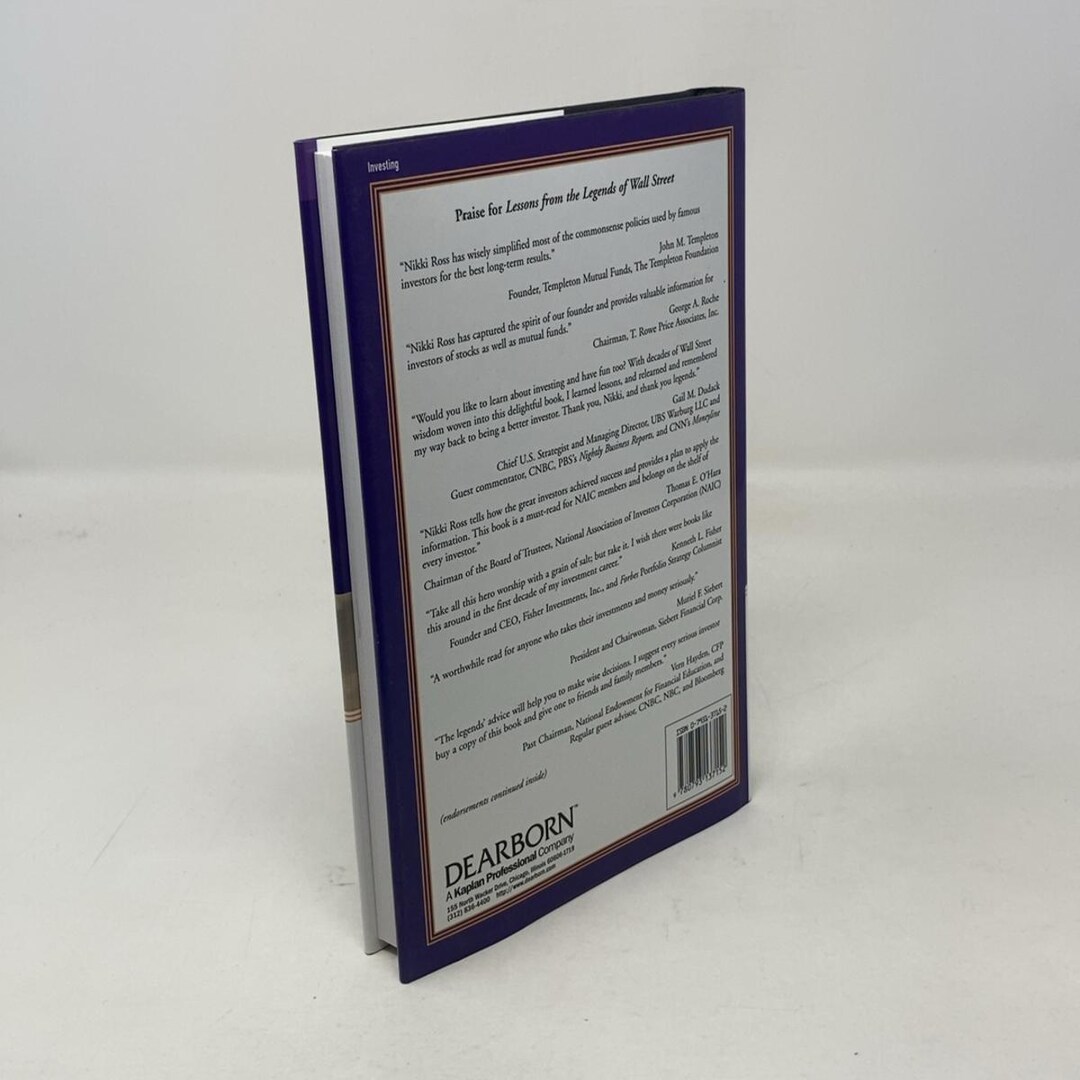 Lessons From the Legends of Wall Street : How Warren Buffett, Benjamin ...