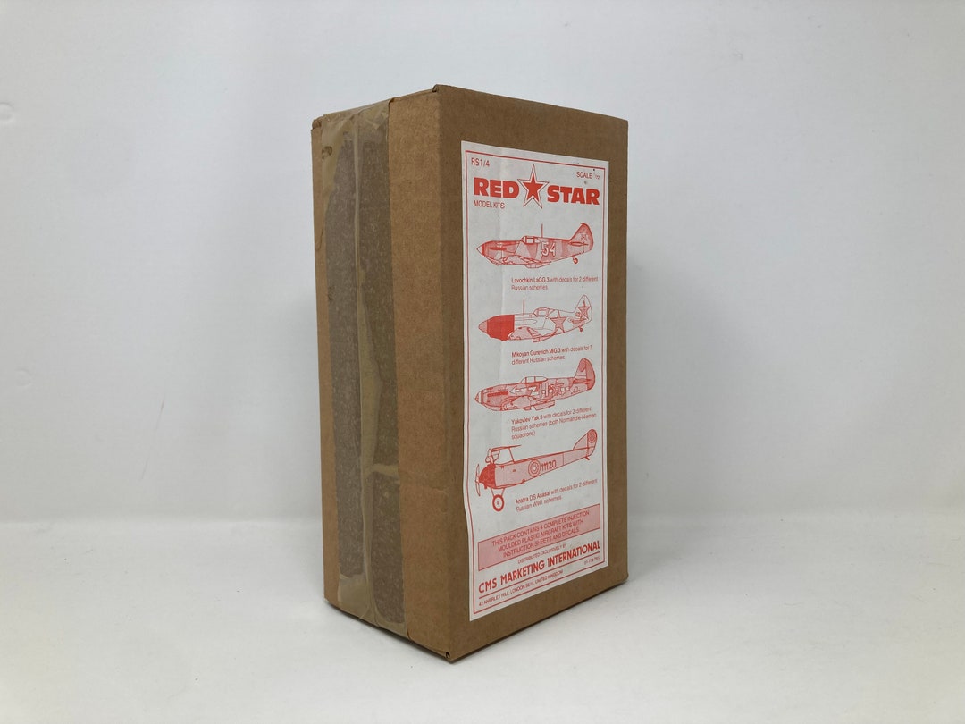 Red Star Set of 4 1/72 Scale Model Russian Airplane Kits New in Box ...