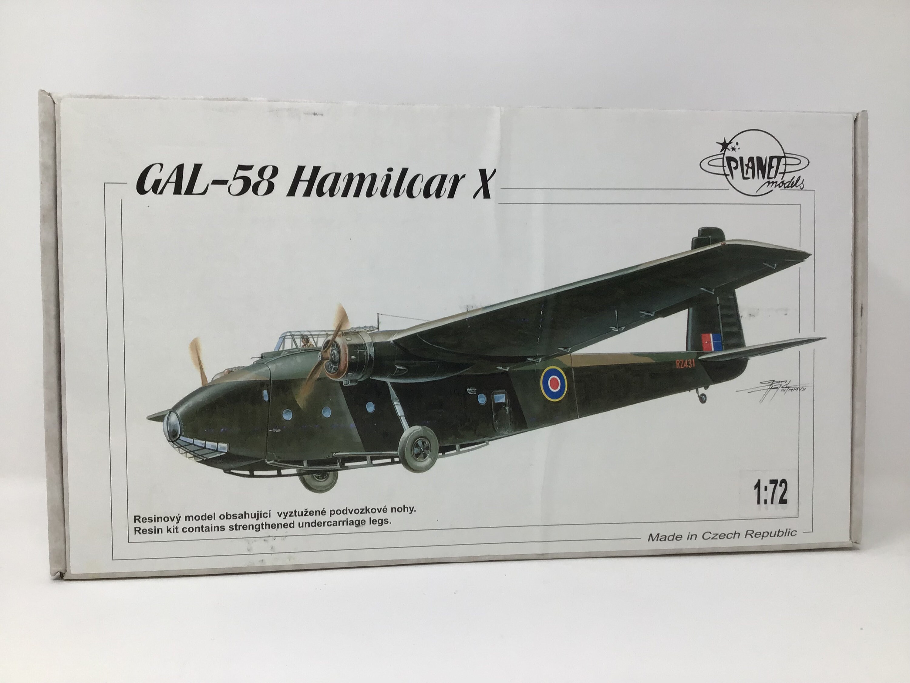 Planet Models GAL-58 Hamilcar X 1/72 Scale Model Kit New in Box 131458 ...