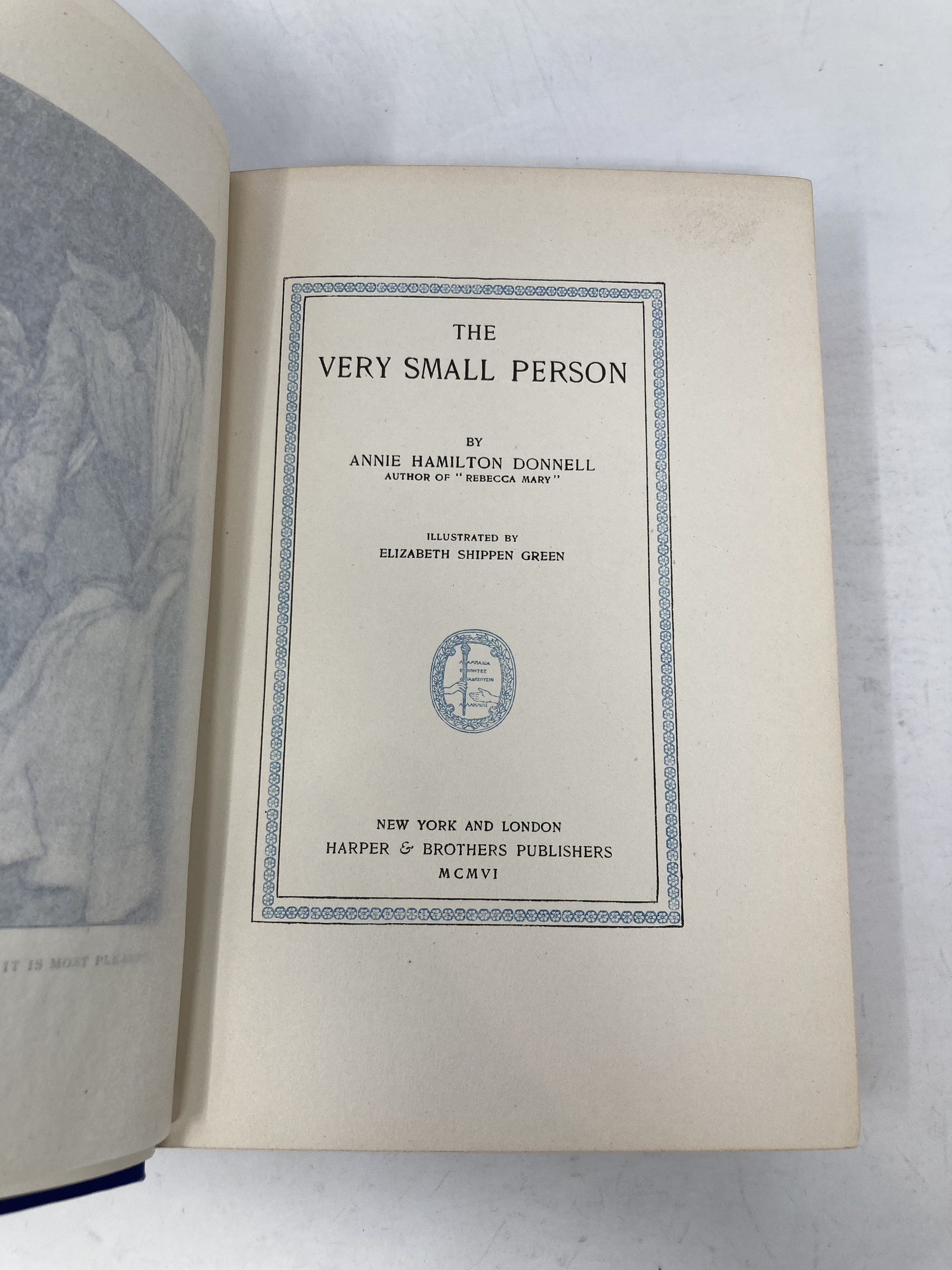 The Very Small Person by Annie Hamilton Donnell HC Hardcover - Etsy