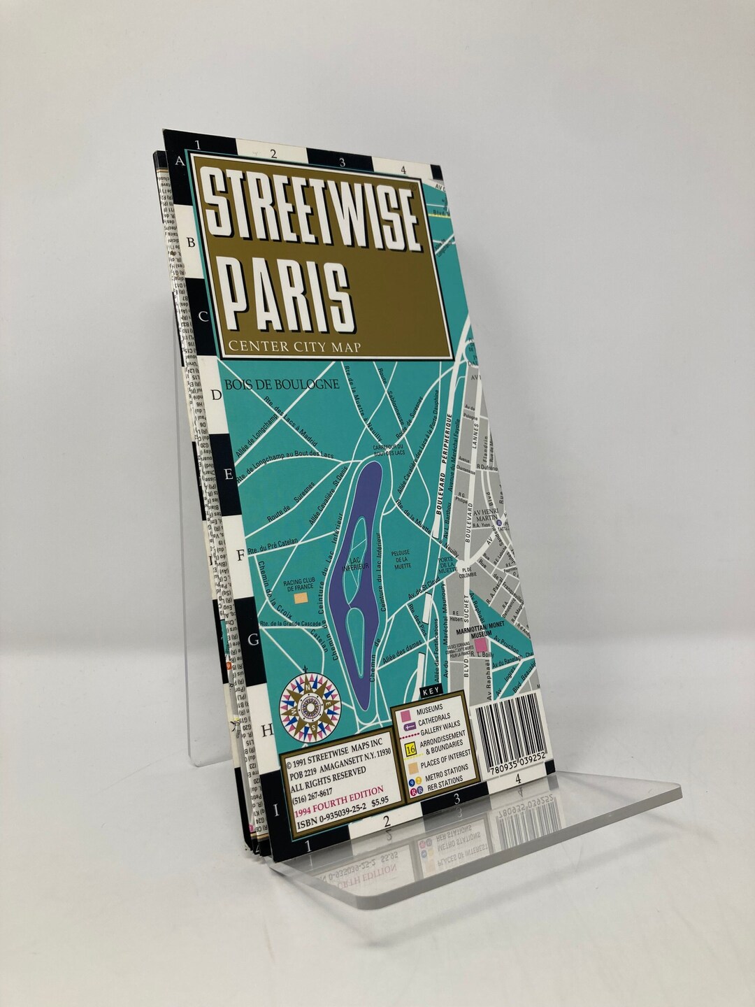 Streetwise Paris: Center City Map PB Paperback 1st Thus LN Like New ...