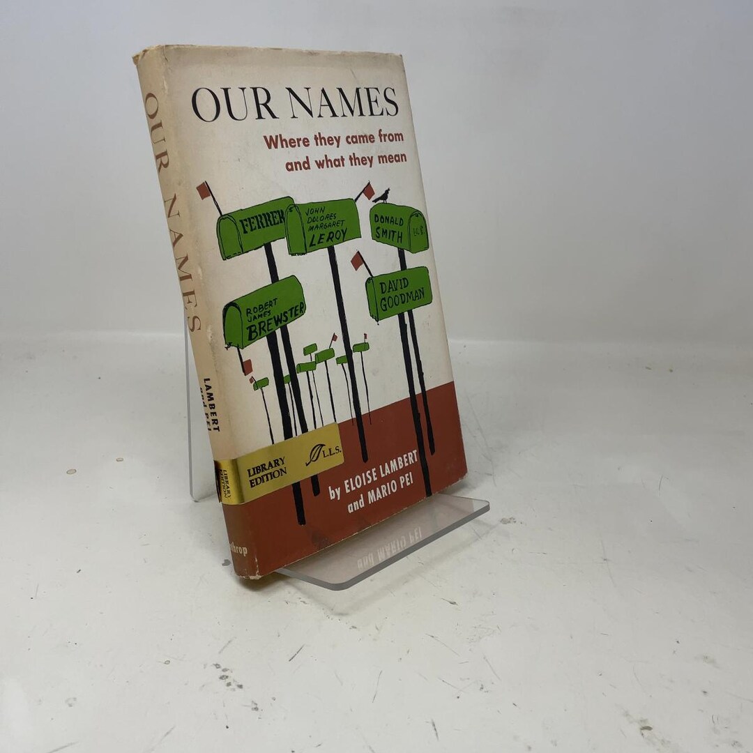 Our Names by Eloise Lambert HC First Edition Hardcover Very Good 1960 ...