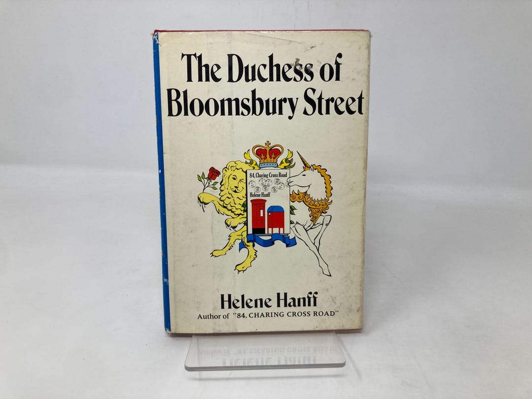 Duchess of Bloomsbury Street by Helene Hanff HC Hardcover First 1st ...