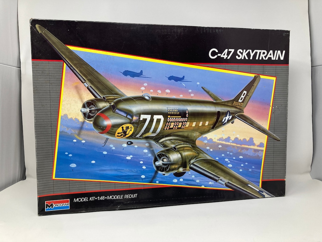 Monogram C-47 Skytrain 1/48 Scale Model Kit New in Box 129594 - Etsy