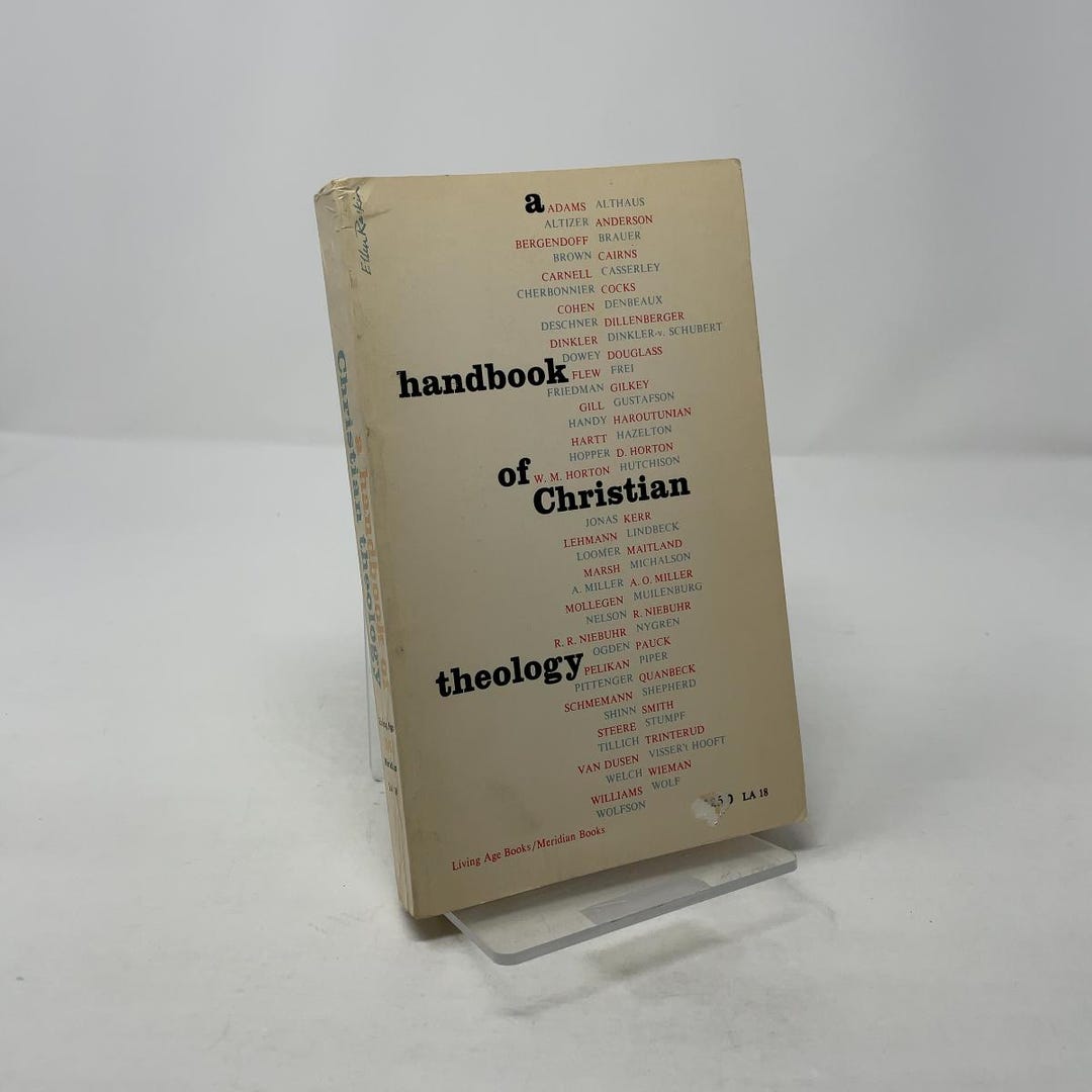 Handbook of Christian Theology by Meridian Books PB First Edition ...
