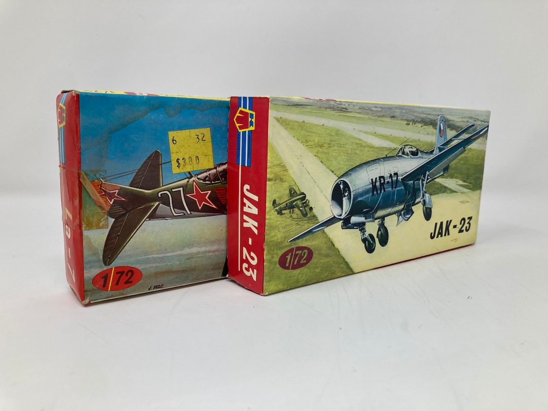 Set of 2 KP 1/72 Scale Model Airplane Kits JAK-23, La-7 New in Boxes ...