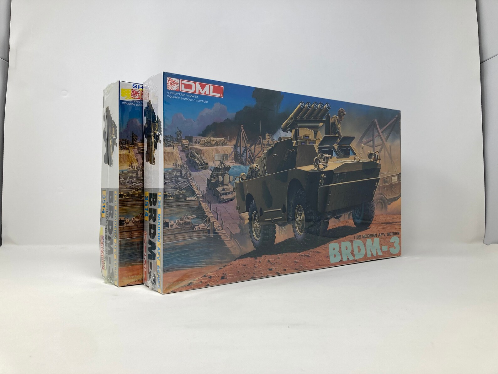 Set of 2 Shanghai Dragon DML BRDM-3 1/35 Scale Model Kits New in Box ...