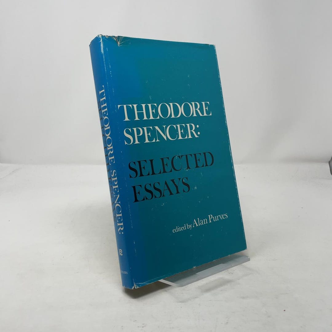 Theodore Spencer by Alan Purves HC First Thus Hardcover Very Good 1966 ...
