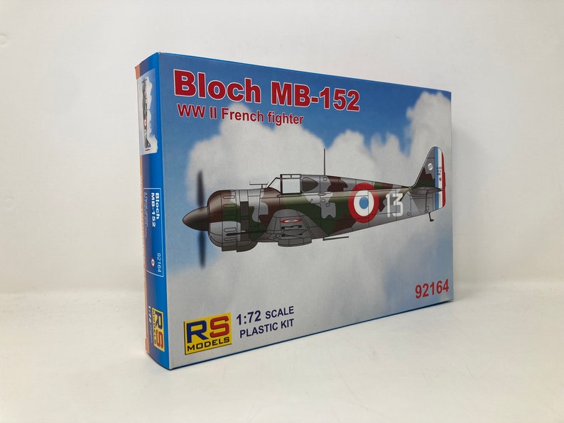 RS Models Bloch MB-152 WWII French Fighter 1/72 Scale Model Kit New in ...