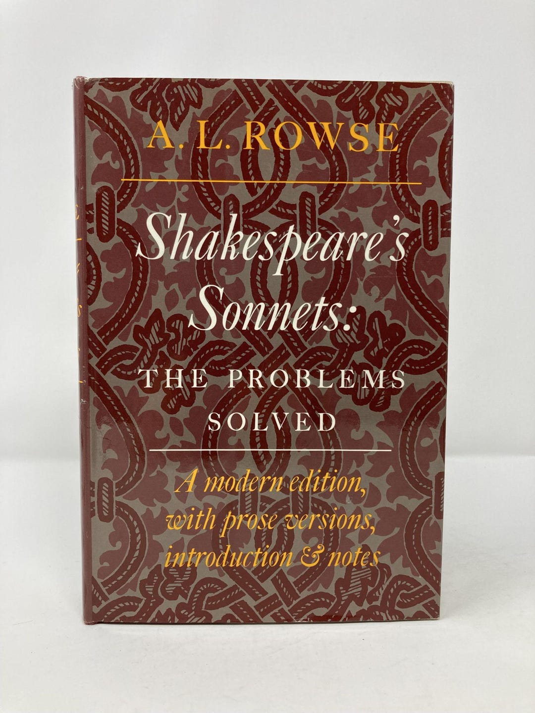 Shakespeare's Sonnets by A. L. Rowse HC Hardcover Very Good 1973 196797 ...