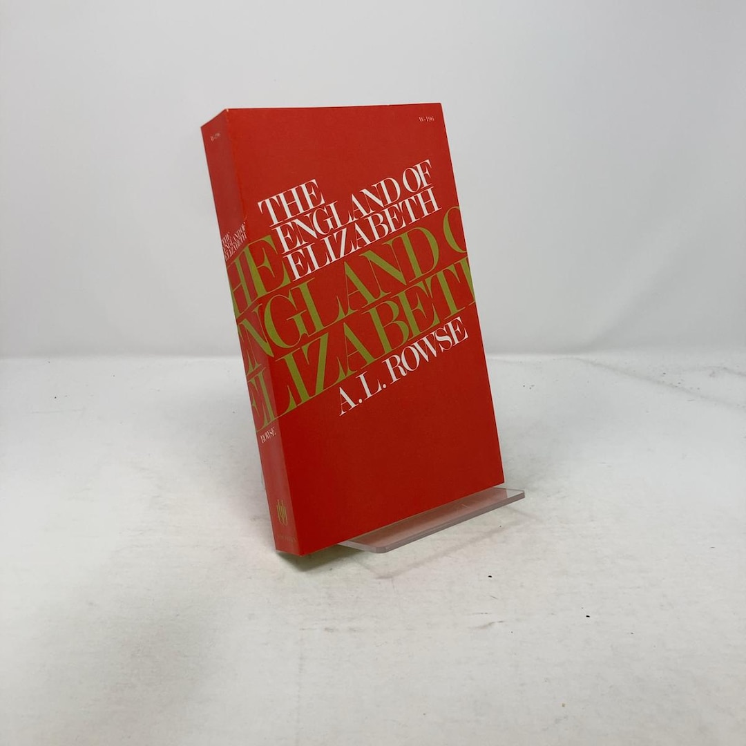 The England of Elizabeth by A. L. Rowse PB First Edition Paperback Like ...