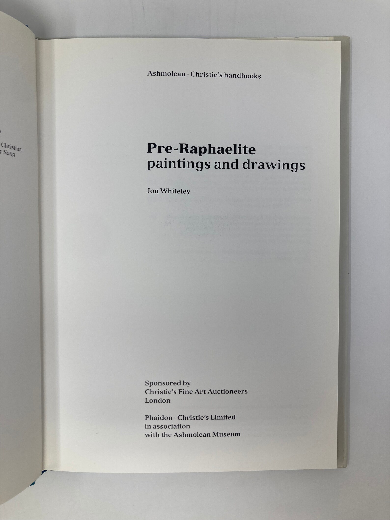 Pre-raphaelite Paintings and Drawings by Jon Whiteley HC Hardcover 1st ...