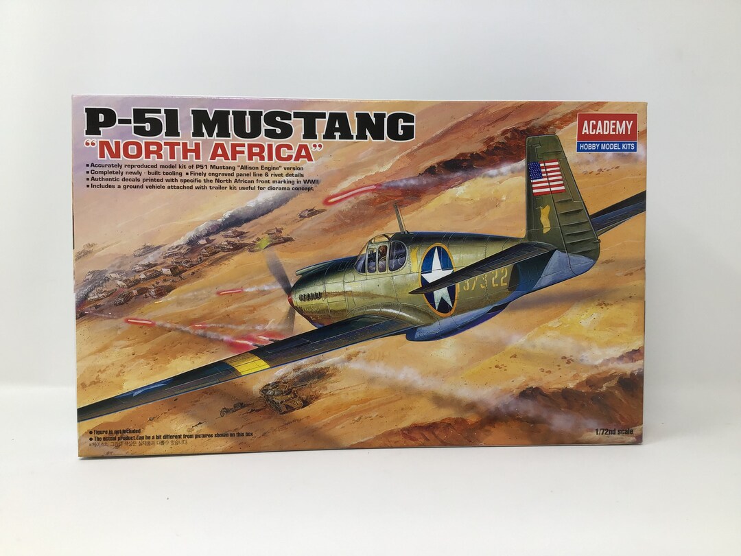 Academy P-51 Mustang north Africa 1/72 Scale Model Kit - Etsy