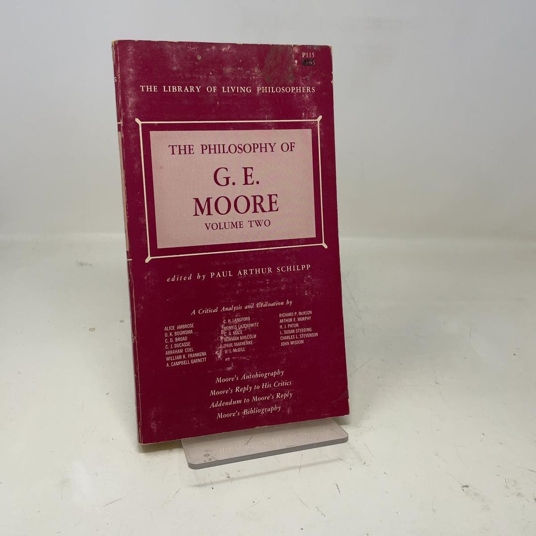 The Philosophy of G.E. Moore Vol II by Paul Arthur Schilpp PB 3rd ...