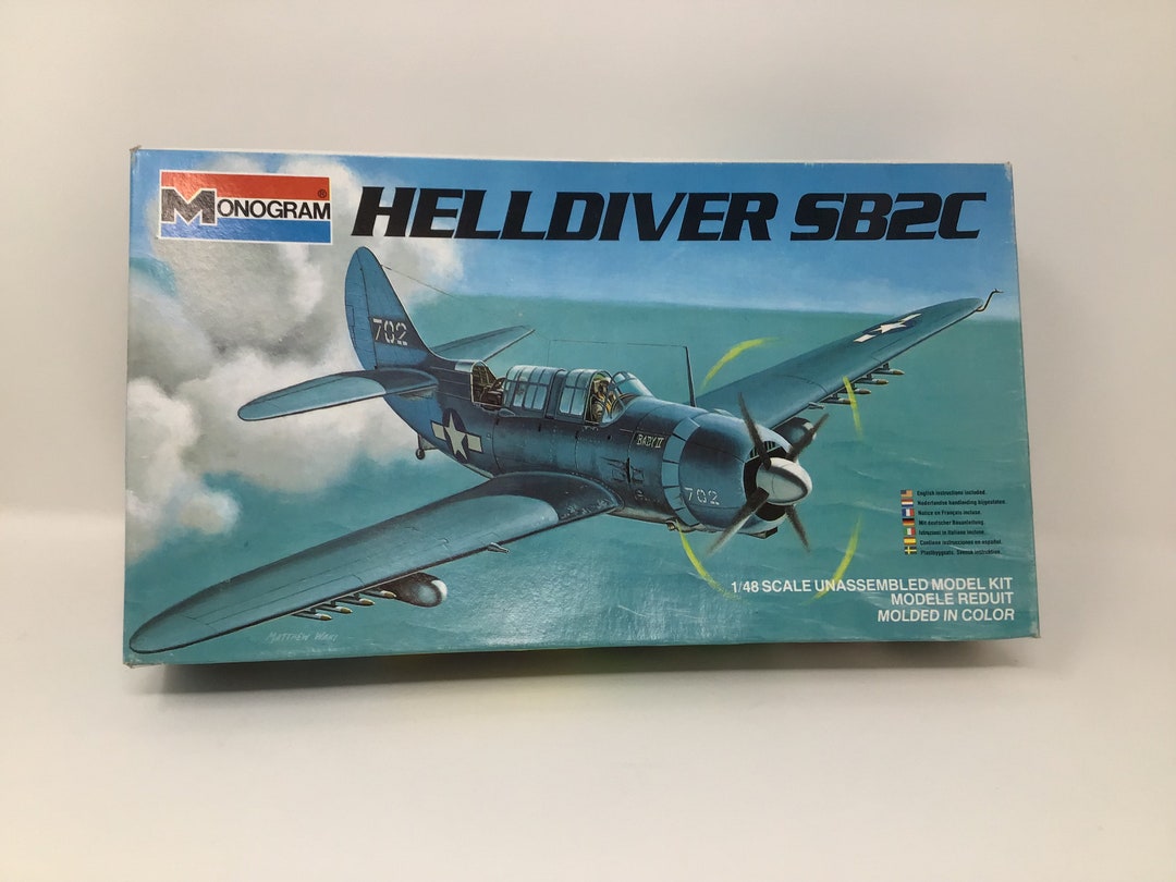 Monogram Helldiver SB2C 1/72 Scale Model Kit New in Box 130883 - Etsy