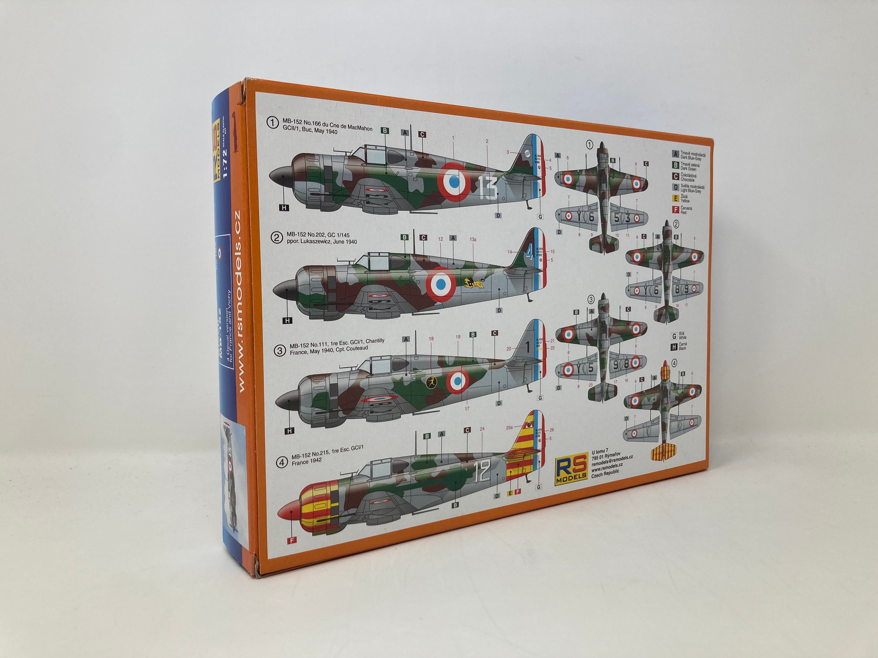 RS Models Bloch MB-152 WWII French Fighter 1/72 Scale Model Kit New in ...