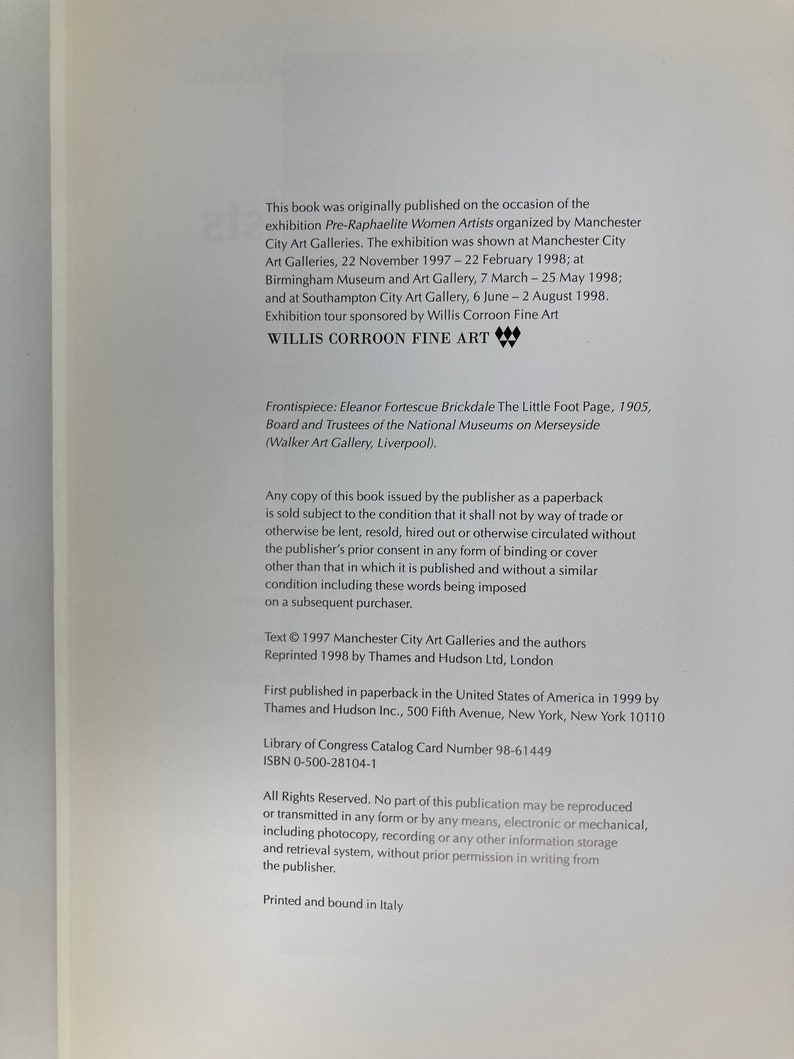 Pre-raphaelite Women Artists by Jan Marsh and Pamela Gerrish Nunn PB ...