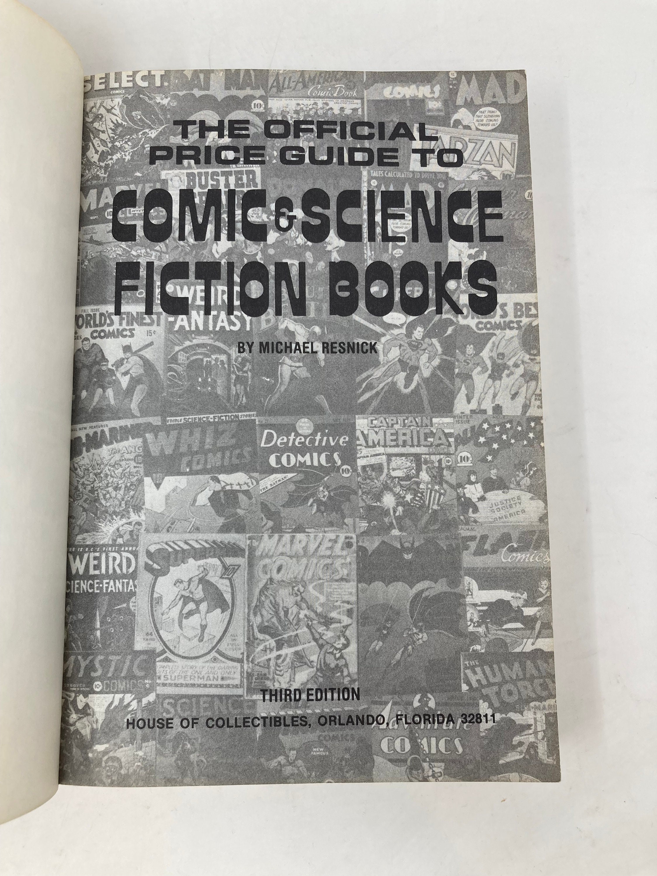 The Official Price Guide to Comic & Science Fiction Books by Michael D ...