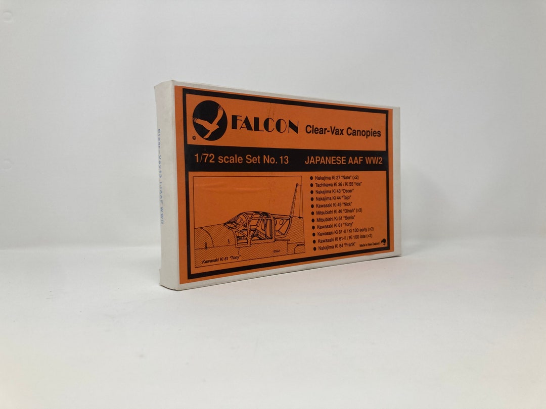 Falcon Clear-vax Canopies Japanese AAF WW2 Kawasaki Ki 61 tony 1/72 ...