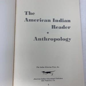 The American Indian Reader by Jeanette Henry PB Paperback 1st First VG ...