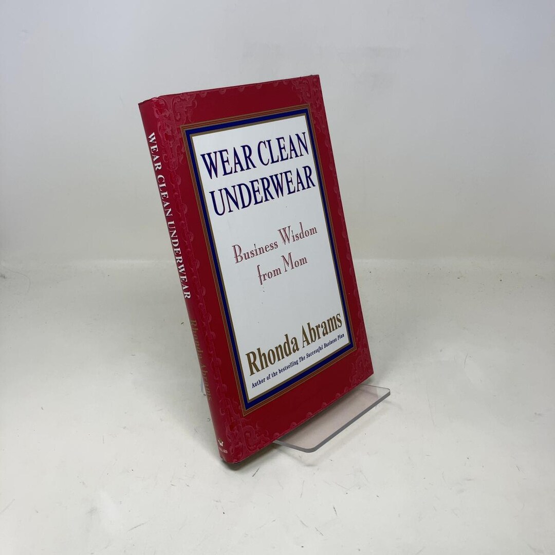 Wear Clean Underwear by Rhonda Abrams HC First Edition Hardcover Like ...