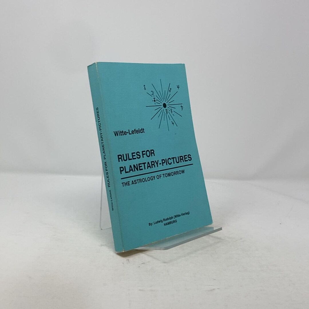 Rules for Planetary-pictures by Alfred Witte PB First Thus Paperback ...