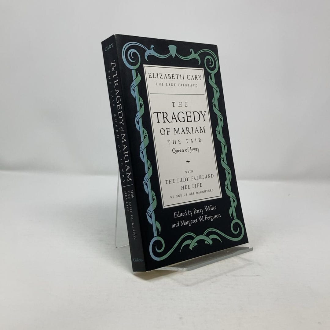 The Tragedy of Mariam by Elizabeth Cary PB First Edition Paperback Like ...