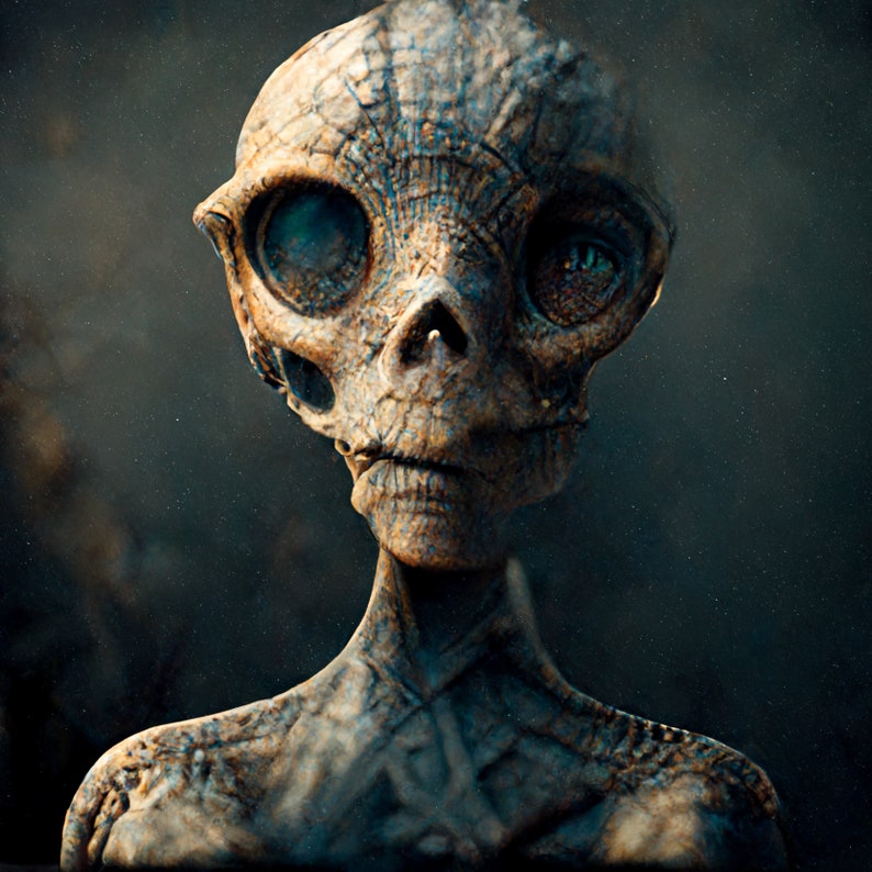 Alien Looking at You - Etsy