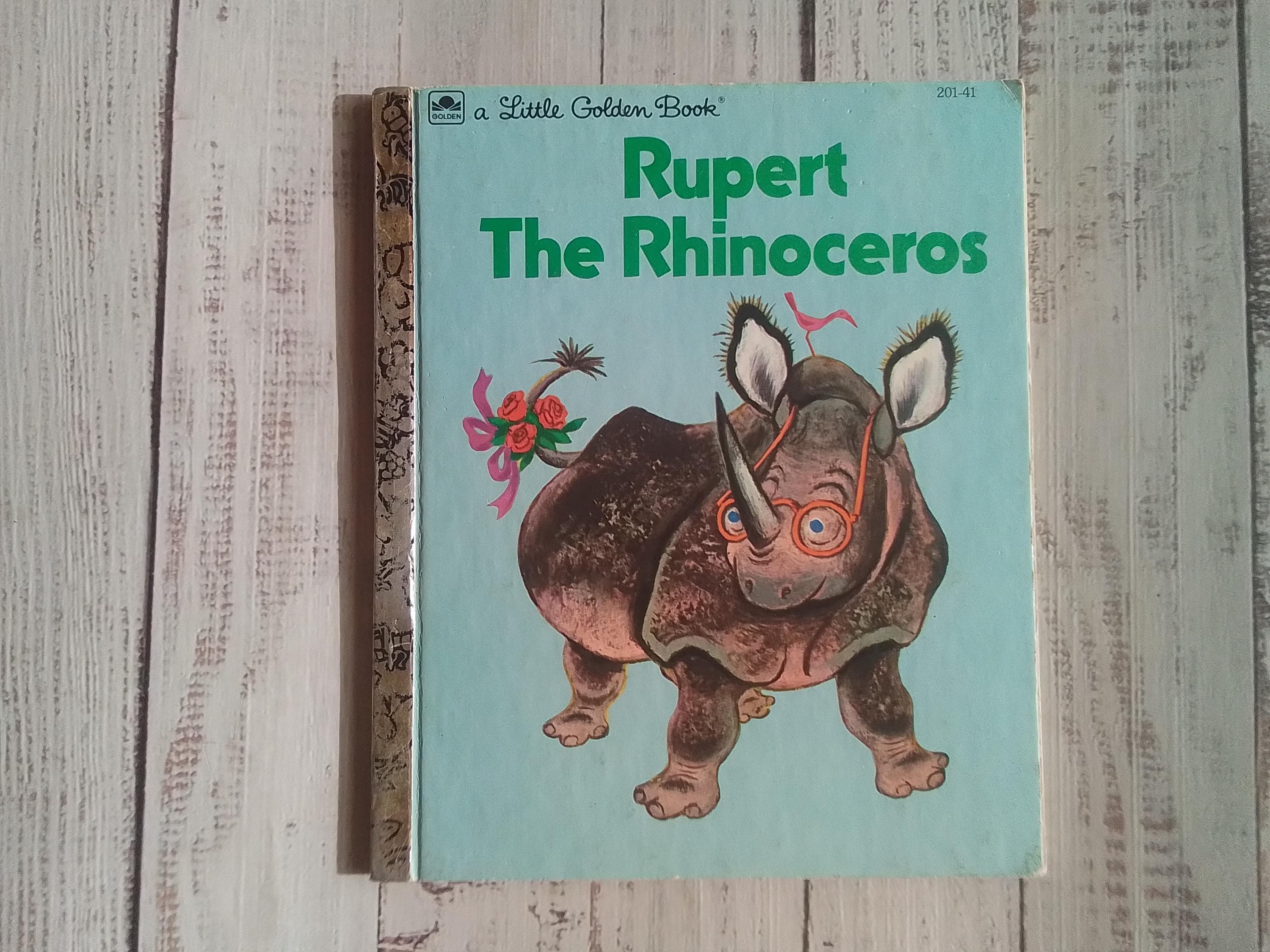 Rupert the Rhinoceros Little Golden Book / Vintage Rhino Book ...