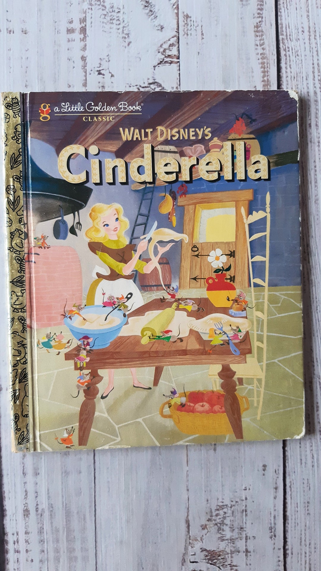 Vintage Walt Disney Cinderella Little Golden Book/ Vintage Original ...
