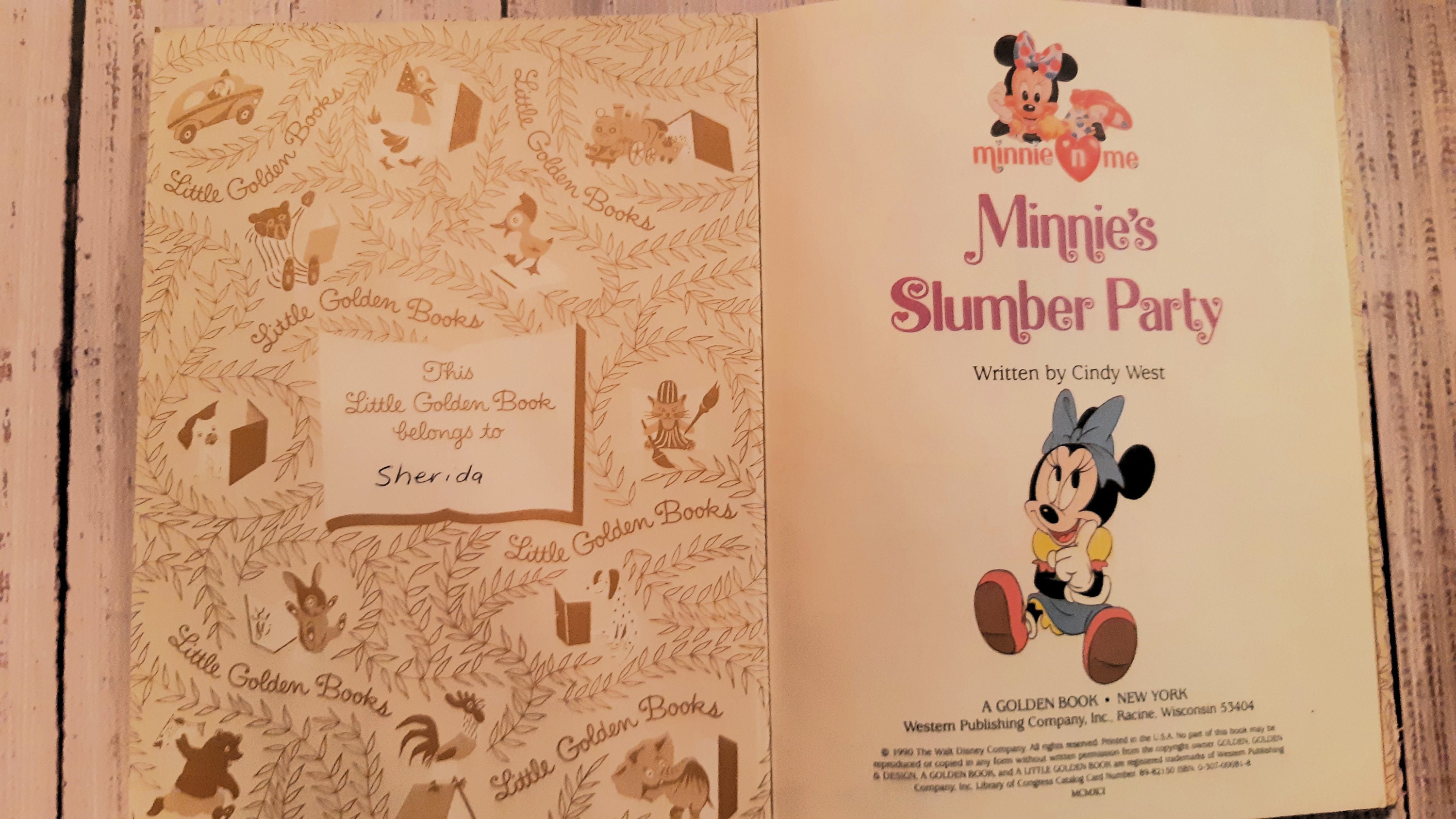 Minnie Mouse Little Golden Book/ Walt Disney Vintage Mickey Book ...